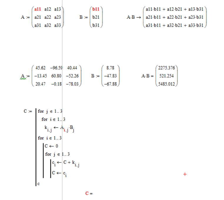 Solved: Matrices multiplication with vector - PTC Community